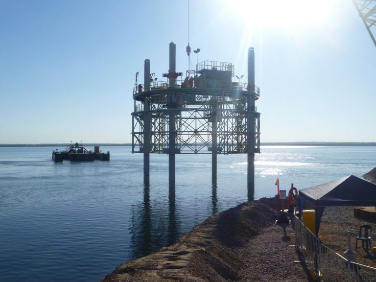 Piling templates and pile gripper frame – TMS