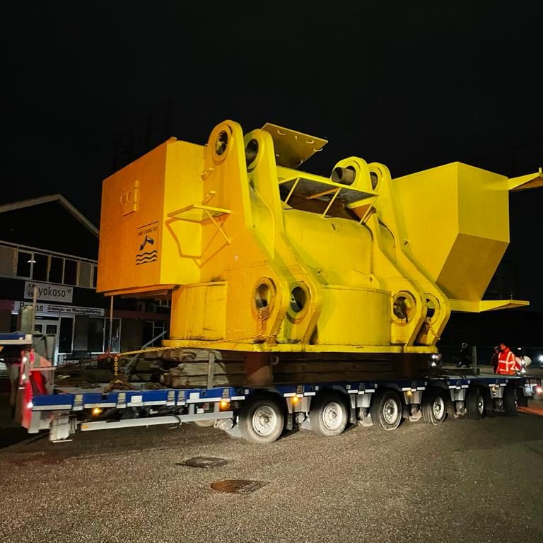 TMS dry sand ship unloader delivered – TMS